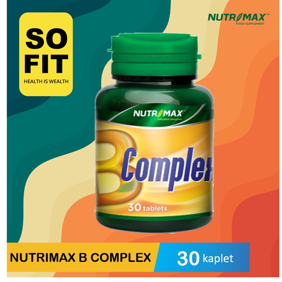 Jual Nutrimax Vitamin B Complex Isi 30 Tablet Vitamin Nafsu Makan