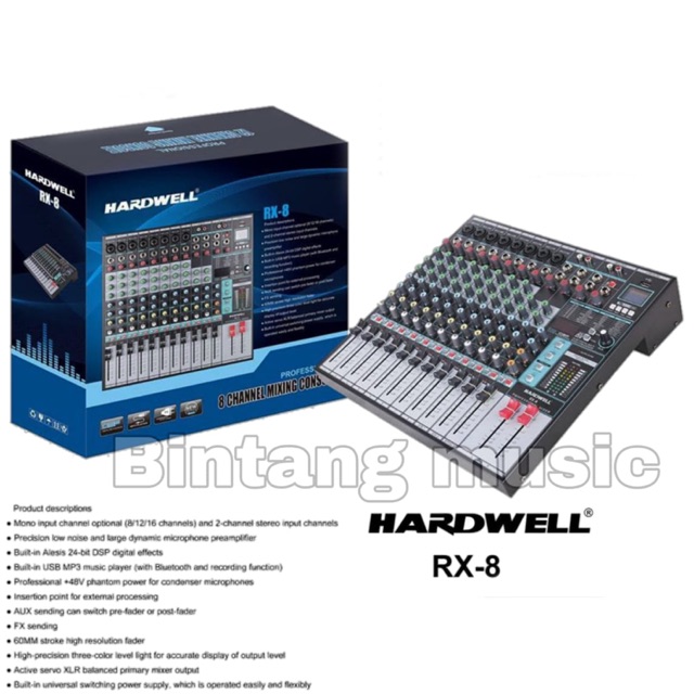 Jual Mixer hardwel rx 8 / mixer audio hardwell rx8 | Shopee Indonesia