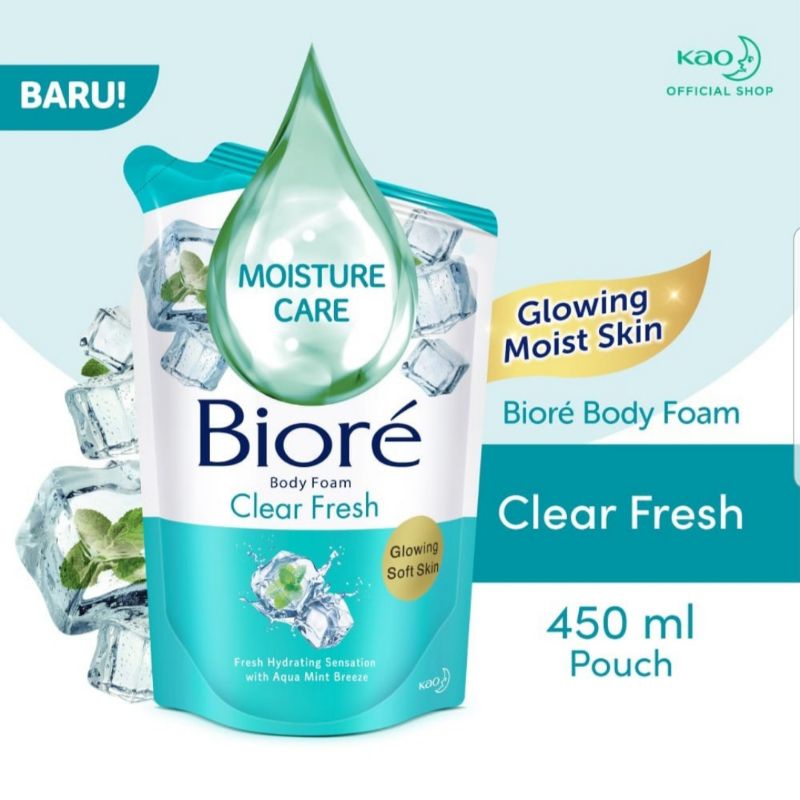 Jual Biore Sabun Mandi Cair Clean Fresh Refill 400ml / Biore Body Wash ...
