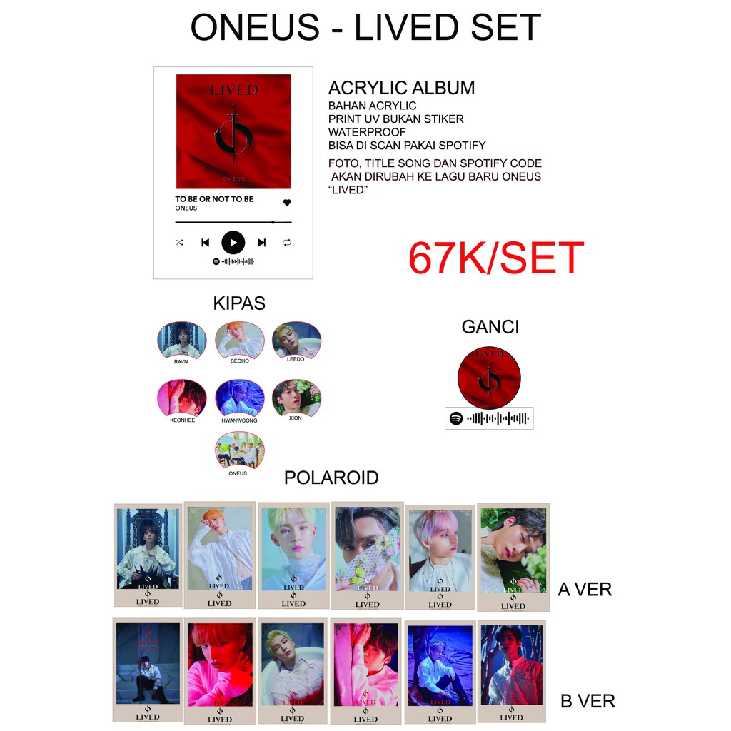 Jual ONEUS LIVED MERCHAN | Shopee Indonesia
