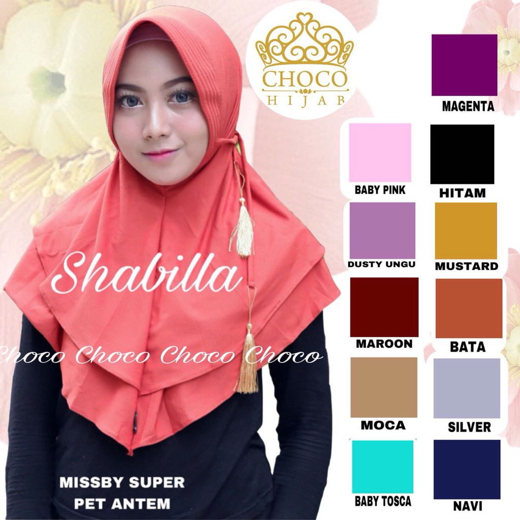 Jual SHABILLA HIJAB / JILBAB INSTAN / JILBAB TALI / JILBAB KEKINIAN / JILBAB 2 LAYER / JILBAB ...