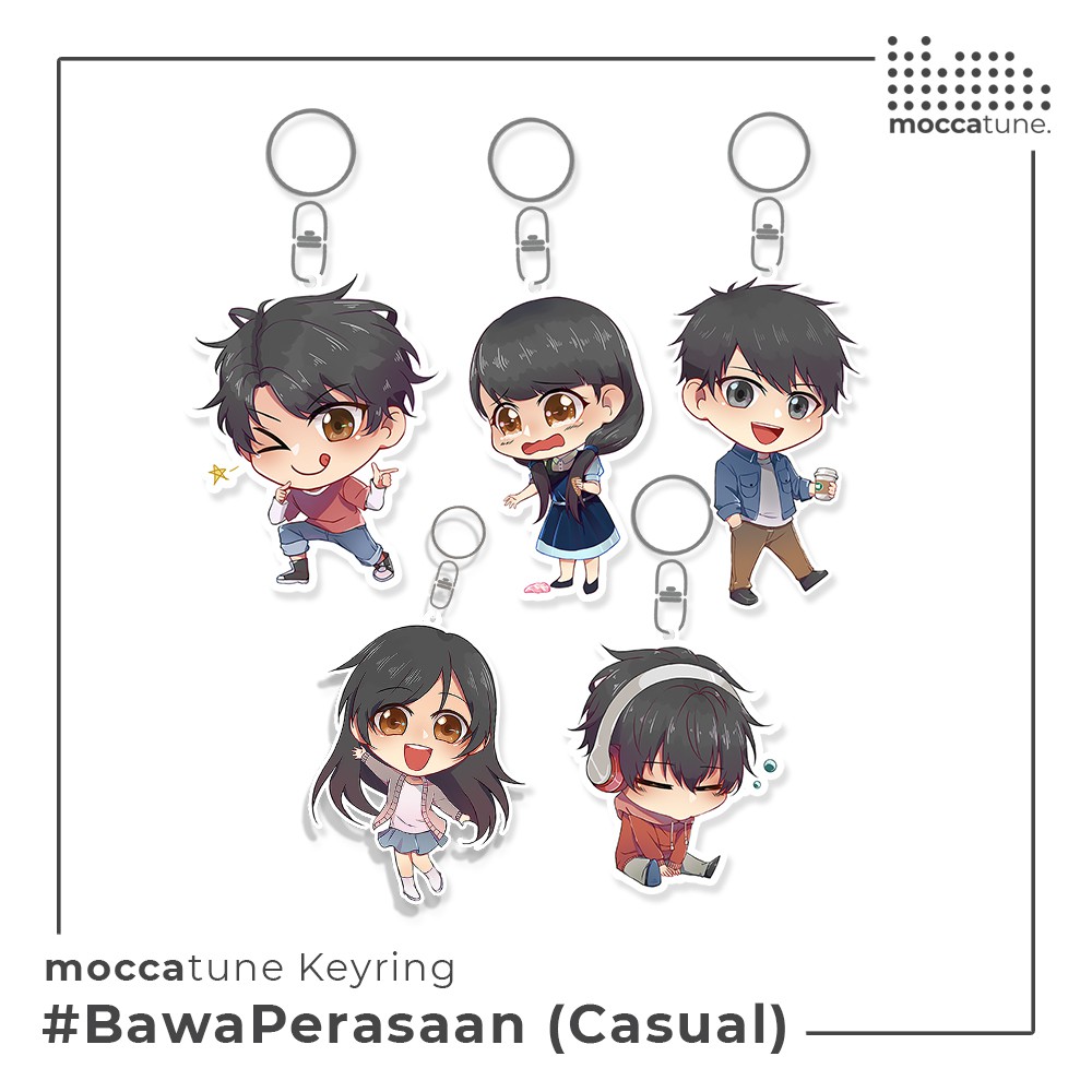 Jual moccatune Gantungan Kunci Keychain #BawaPerasaan Casual Ver ...