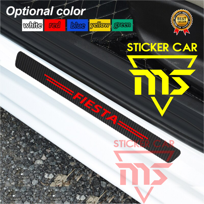 Jual sticker stiker mobil ford fiesta karbon fiber 3d pelindung 4pcs ...