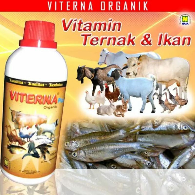 Jual Viterna Plus Nasa Kemasan 500cc-VITERNA NASA- Vitamin Ternak ikan ...