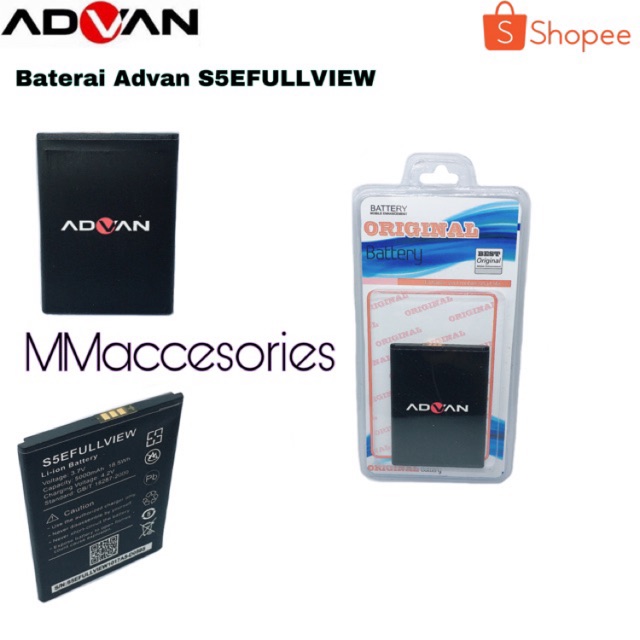 Jual BATTERY BATRE BATERAI ADVAN ORIGINAL 99 S5E FULLVIEW DAN ADVAN S5E4G | Shopee Indonesia