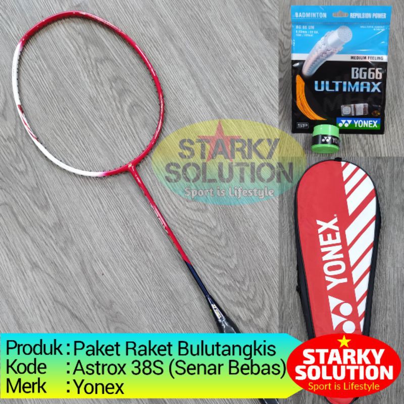 Jual YONEX ASTROX 38S New 38 S BG66 Ultimax Raket Bulutangkis Original | Shopee Indonesia