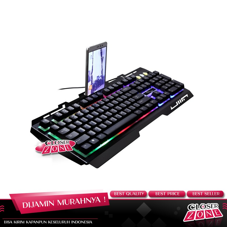 Jual Leopard G700 Gaming Keyboard LED - Black | Shopee Indonesia