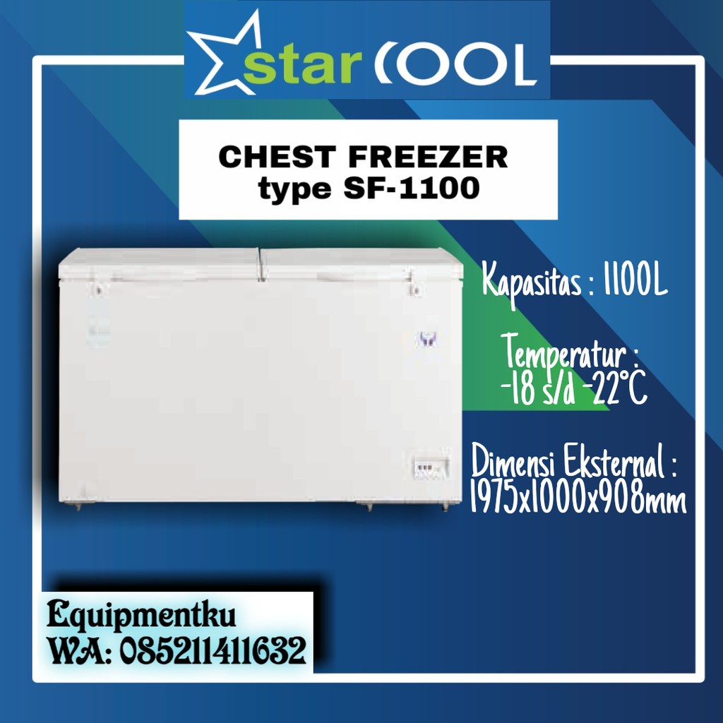 Jual Chest Freezer Starcool SF-1100 (1100 Liter) | Shopee Indonesia