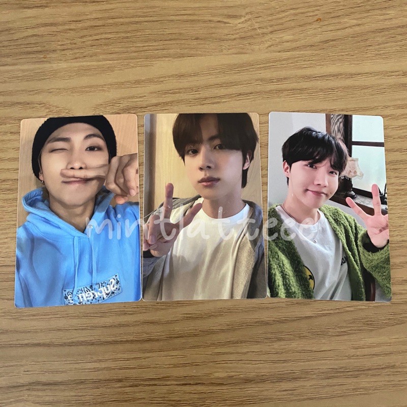 Jual Official photocard lucky draw be essential namjoon jin j-hope | Shopee Indonesia