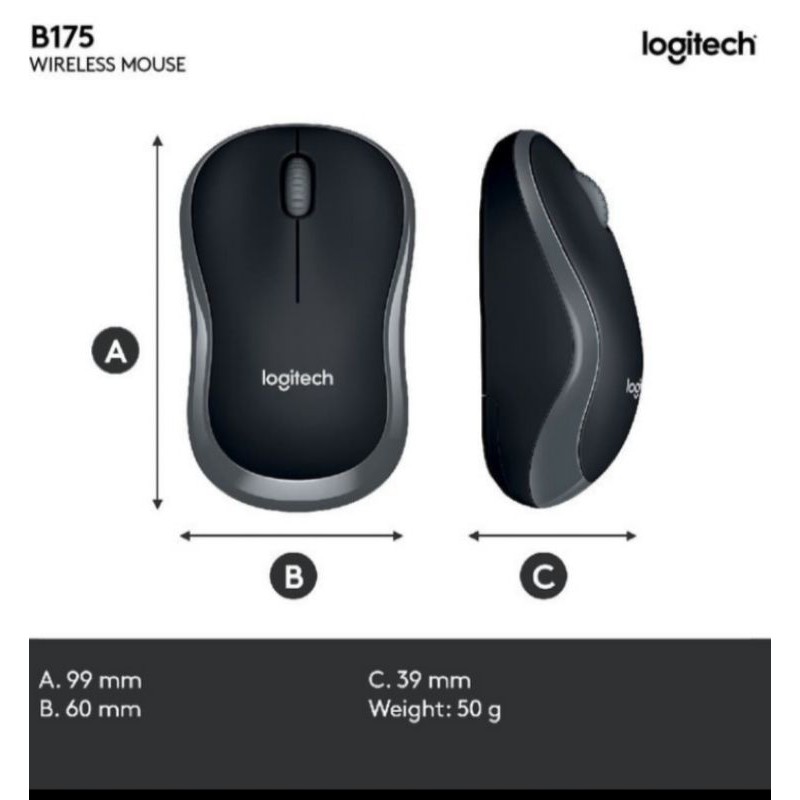 Jual Logitech B175 Wireless Mouse | Shopee Indonesia