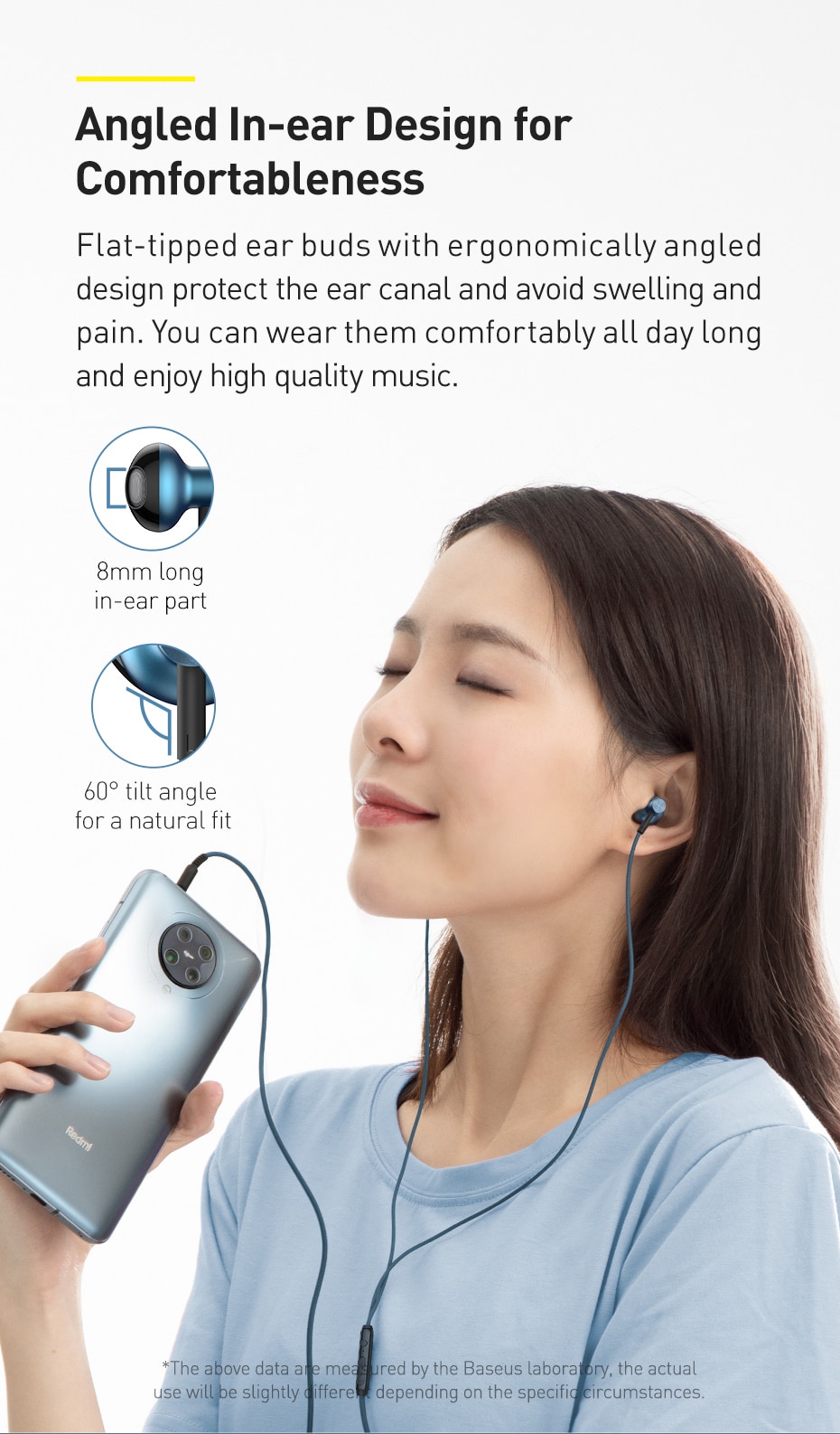 Jual Baseus Headset Handsfree Encok 3.5mm Wired H19 | Shopee Indonesia