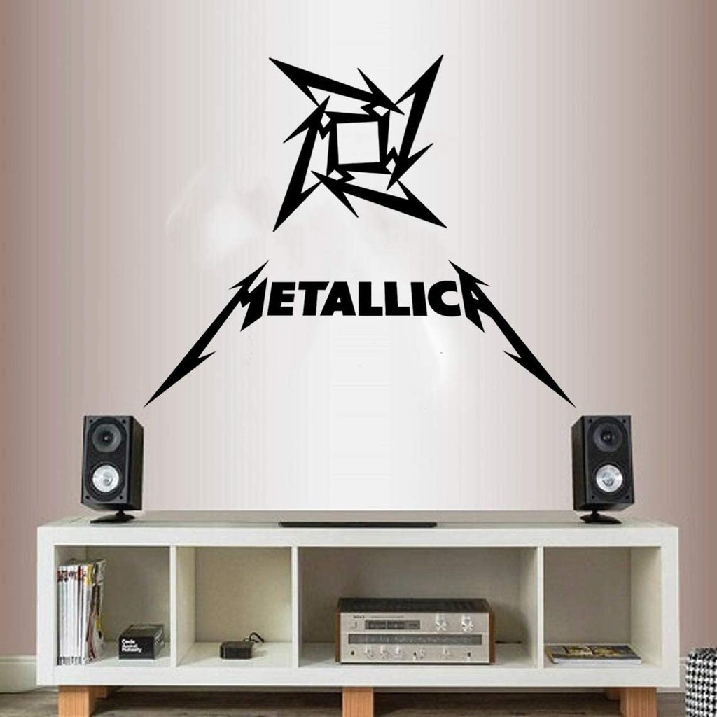 Jual sticker metallica - logo metallica hiasan dinding - sticker kap ...