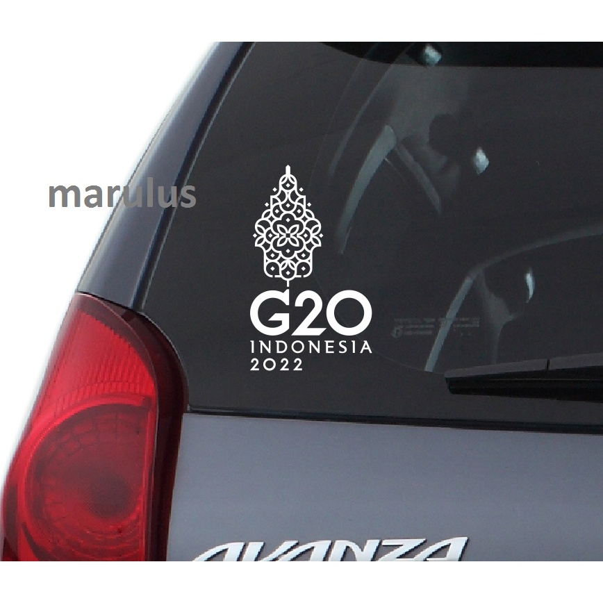 Jual Stiker Cutting logo Presidensia G20 Indonesia 2022 Sticker Kaca ...
