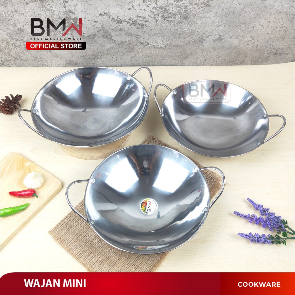 Jual BMW Kitchen Ware - Wajan Penggorengan Kuali Mini Wok Pan Katel Bar ...