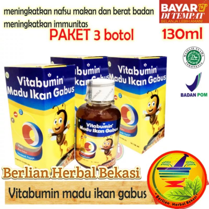 Jual PAKET VITABUMIN 3 BOTOL @130 ML | Shopee Indonesia Jual PAKET VITABUMIN 3 BOTOL @130 ML | Shopee Indonesia
