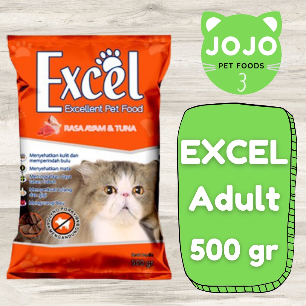 Jual Excel Cat Food 500gr - Makanan Kucing | Shopee Indonesia