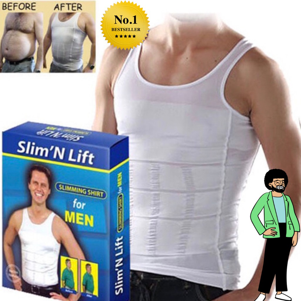 Jual Slim N Lift Body Shaping for Men Tank top Tanktop Pria Slimming ...
