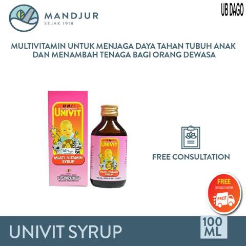 Jual Univit Syrup 100 ml - Suplemen Multivitamin dan Daya Tahan Tubuh ...