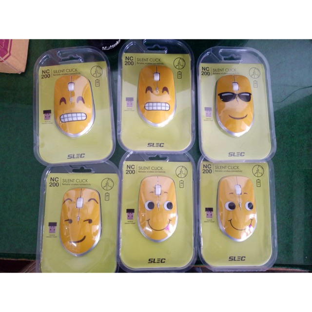 Jual Mouse wireless emoji karakter | Shopee Indonesia