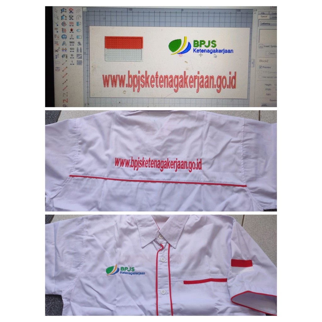 Jual Jasa tambah bordir seragam kerja bordir custom bordir komputer ...