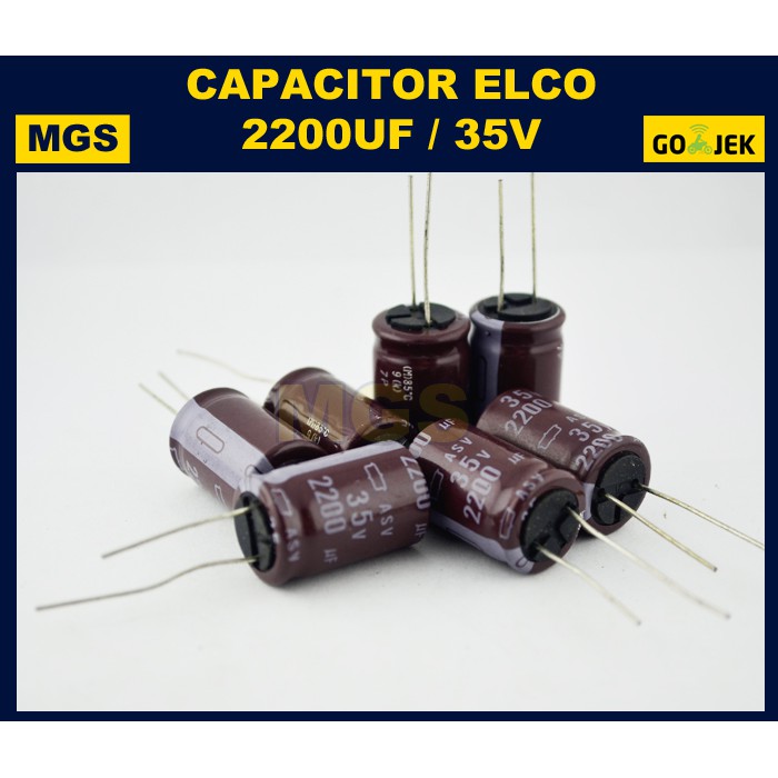 Jual KAPASITOR ELKO 2200UF 35V CAPASITOR ELCO 2200UF 35V | Shopee Indonesia