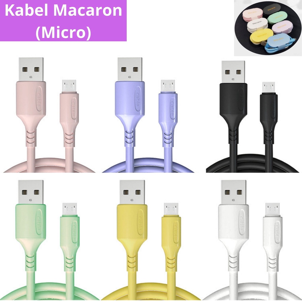 Jual [ZBOX] Kabel Data Macaron CTP 02 Micro Type C Lightning Kabel ...