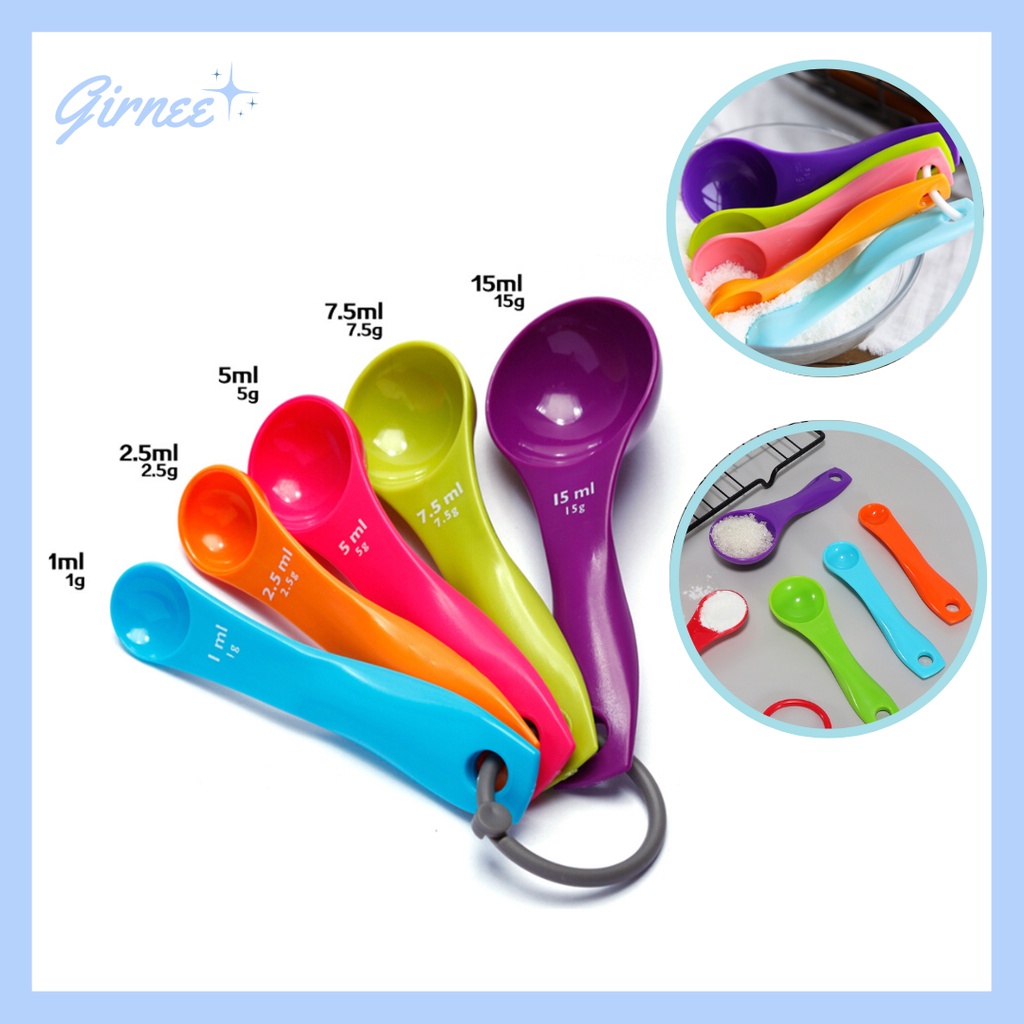 Jual Sendok Takar Set 5 IN 1/Alat Masak/Alat Takar Kue/Alat Takar Bumbu ...