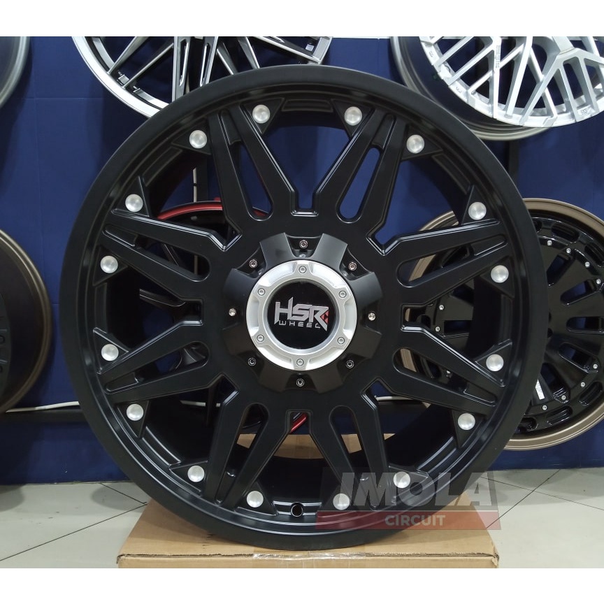 Jual Jual pelek mobil murah ring 20 HSR wheel lobang baut pcd 6x139,7 Black lebar velg 9 R20 ...