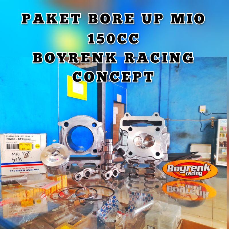 Jual PAKET BORE UP PNP MIO 150 CC BY BOYRENK RACING CONCEPT | Shopee ...