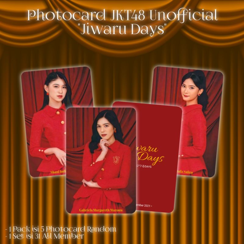 Jual Photocard JKT48 edisi Jiwaru Days (Fanmade/Handmade) | Shopee Indonesia