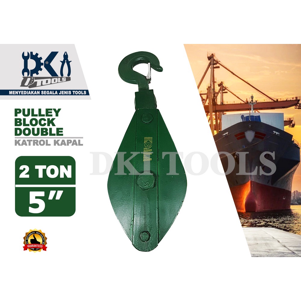 Jual Kerekan Katrol Pulley Block Double KOALA 5 Inch 2 TON | Shopee ...