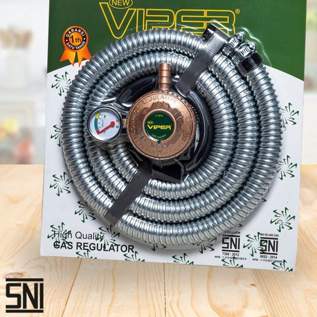 Jual Regulator Meter SET Selang 1,8 M Gas LPG Viper | Shopee Indonesia