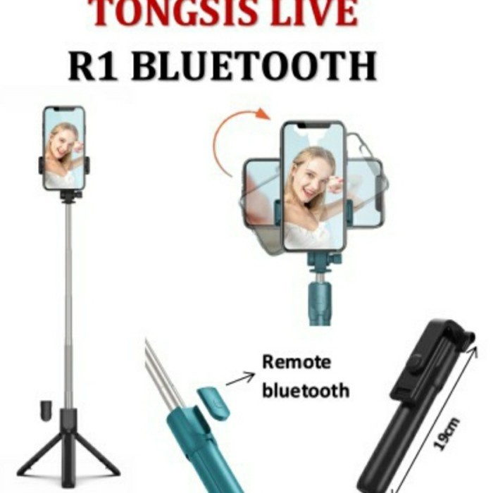 Jual Tongsis Bluetooth + Remote Control / Tongsis Bluetooth Q07 ...