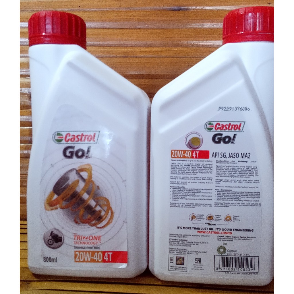 Jual CASTROL GO 20W - 40 4T 800ML (1 DUS = 24 BOTOL) | Shopee Indonesia