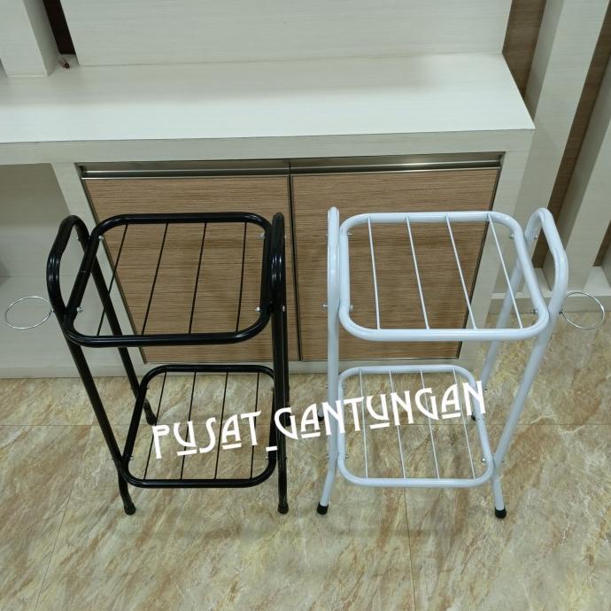 Jual RAK DISPENSER 2 SUSUN - HITAM DAN PUTIH L MEJA DISPENSER GALON ...