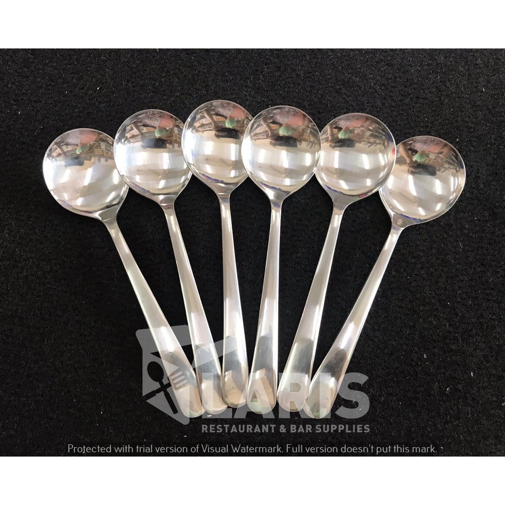 Jual Sendok Sayur Lauk Sup Stainless Merk Elegant LCHW-04 isi 6pcs ...
