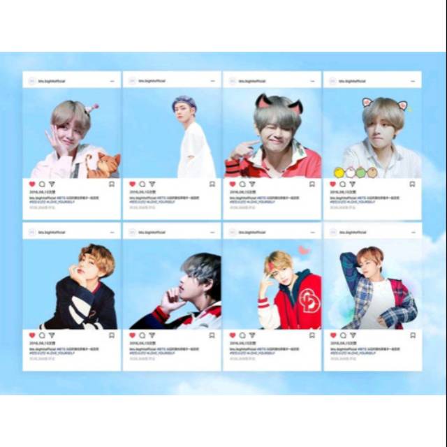 Jual Unofficial V taehyung bts pvc photocard pc set | Shopee Indonesia