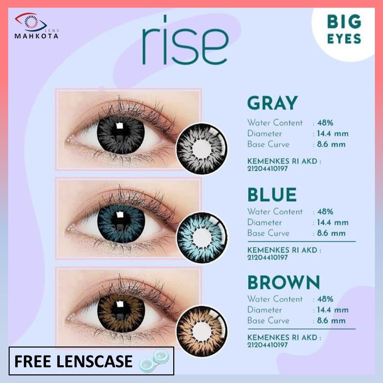 Jual SOFTLENS RISE / 14.4mm/ NORMAL / SOFTLENS WARNA / Softlen Soflen ...