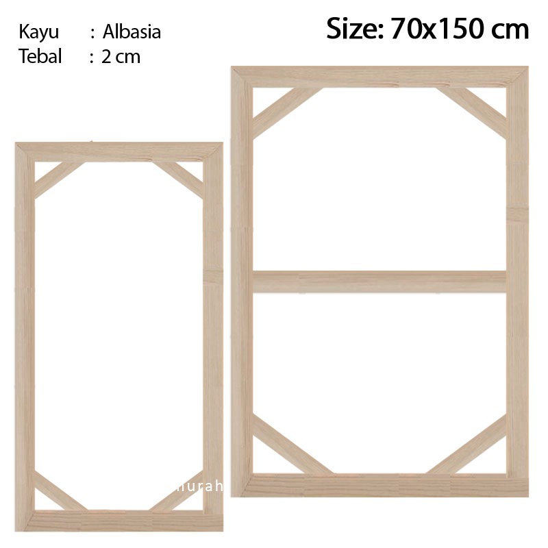 Jual Spanram 70x150 cm Span Ram Kayu Frame 150x70 cm | Shopee Indonesia