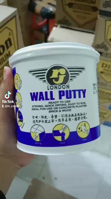 Jual RJ London wall putty 1kg 1000gr Dempul Tembok Plamir Tembok Dempul ...