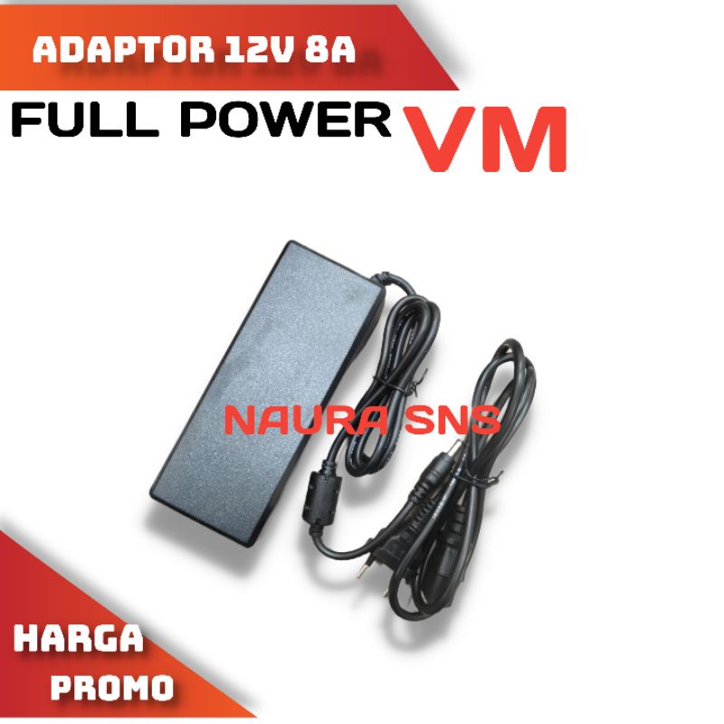Jual Adaptor 12v 8A Full Power / Adaptor 12v 8A Pompa Dobel mper Murah | Shopee Indonesia