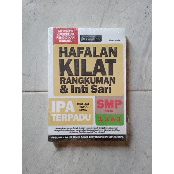 Jual Hafalan Kilat Rangkuman & intisari IPA Terpadu SMP | Shopee Indonesia Jual Hafalan Kilat Rangkuman & intisari IPA Terpadu SMP | Shopee Indonesia