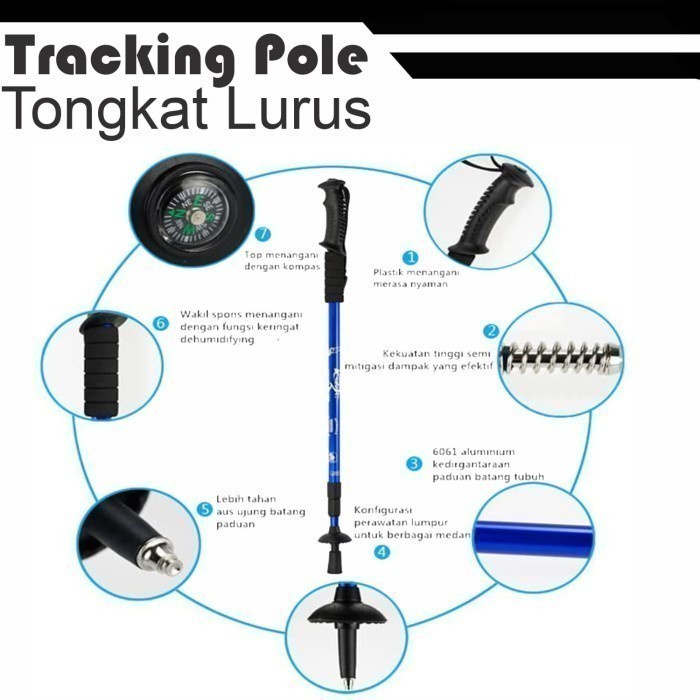 Jual TREKKING / TRACKING POLE / TONGKAT GUNUNG | Shopee Indonesia