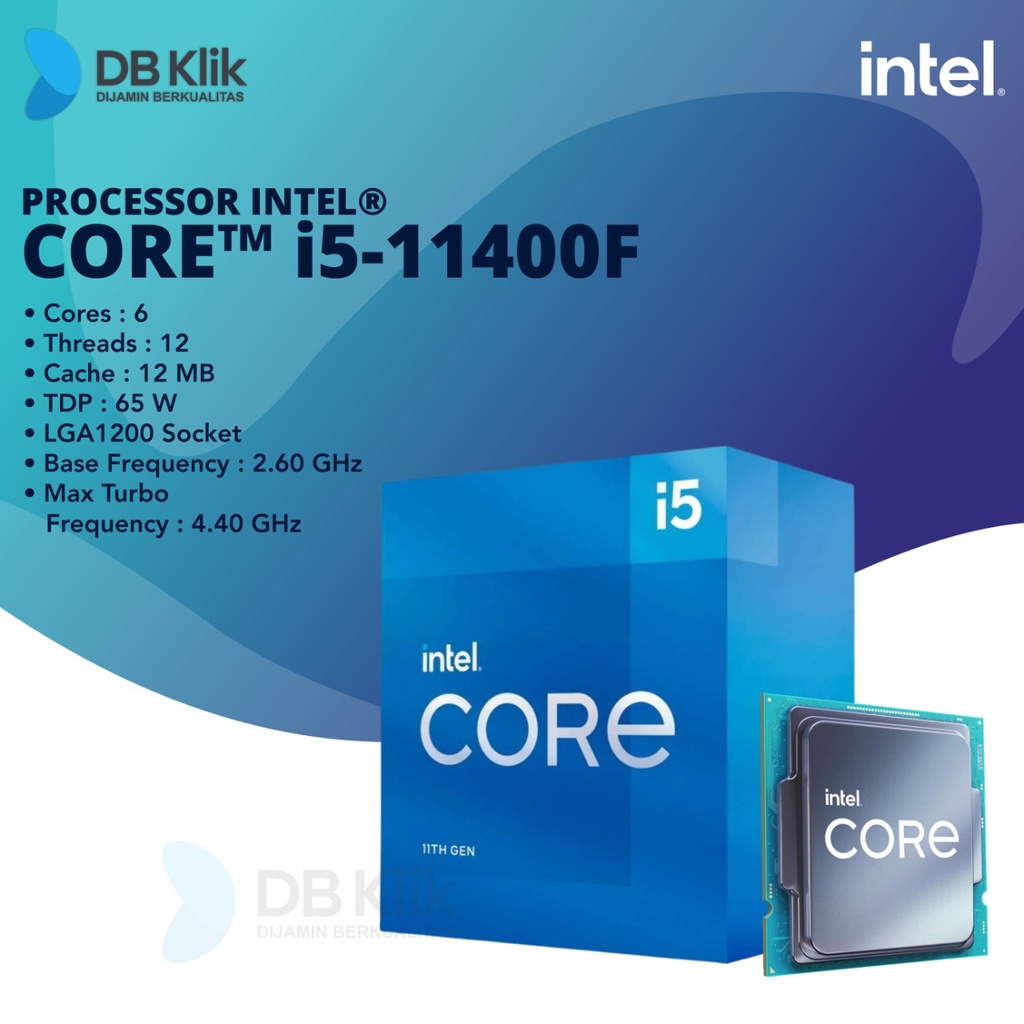 Jual Intel Processor Core I5-11400F Box 2.6Ghz Lga1200 - I5 11400F ...