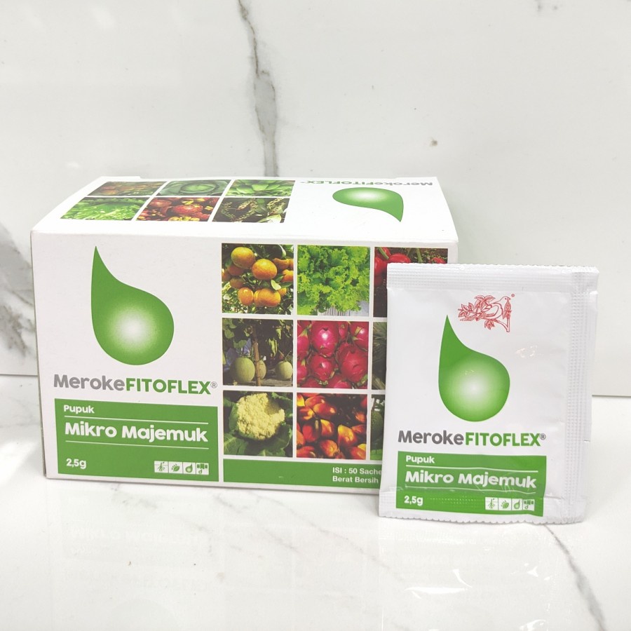 Jual Pupuk Meroke Fitoflex 2.5g per sachet [Kemasan Pabrik] - Mikro ...