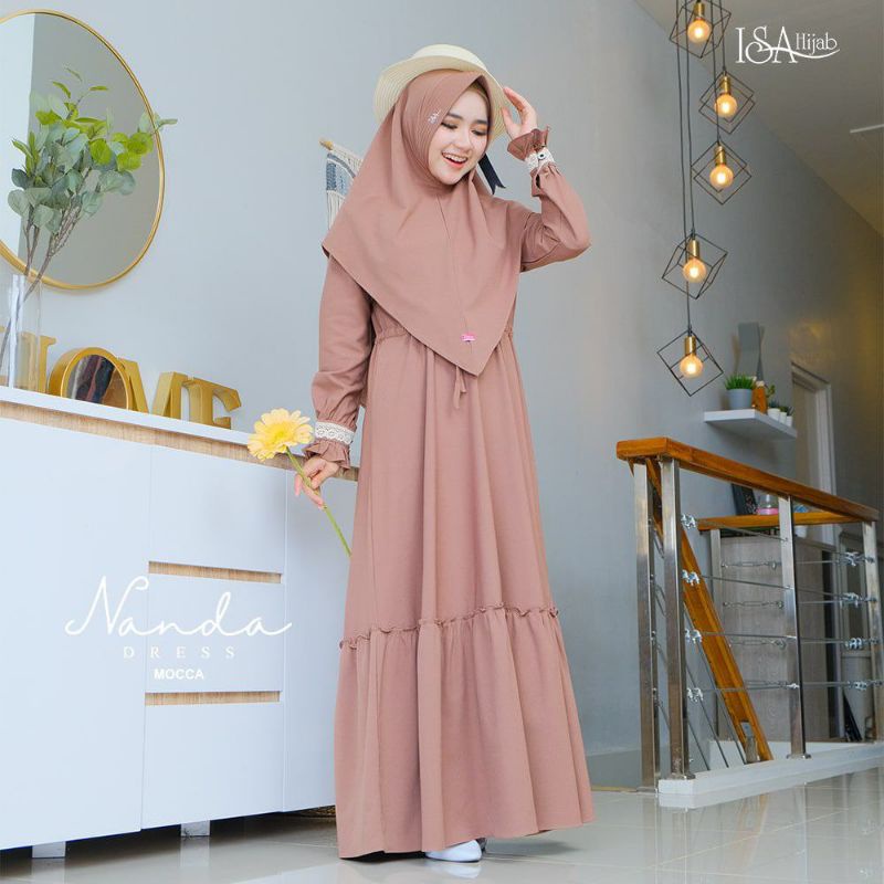 Jual Nanda Dress By Isa Hijab (Ready stok) | Shopee Indonesia