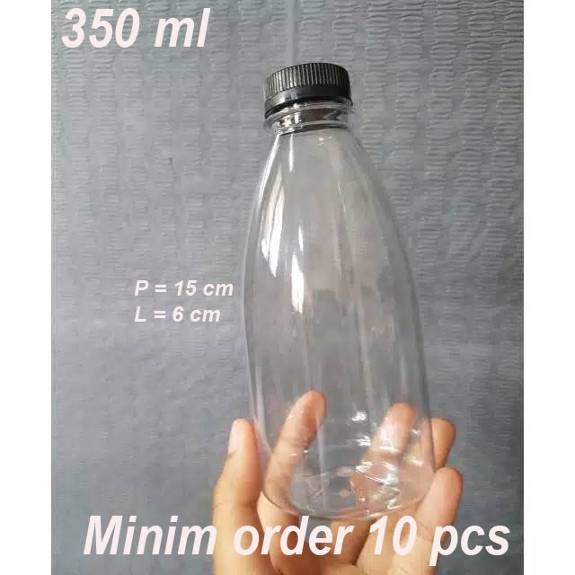 Jual BOTOL PLASTIK CANTIK 350 ML 24 GRAM MURAH TEBAL | Shopee Indonesia