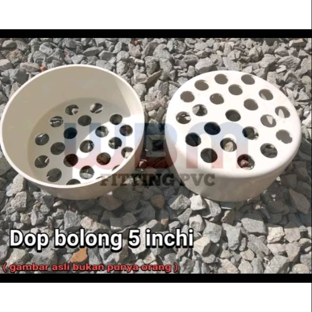 Jual Fitting pvc dop bolong 5 inchi saringan dop | Shopee Indonesia