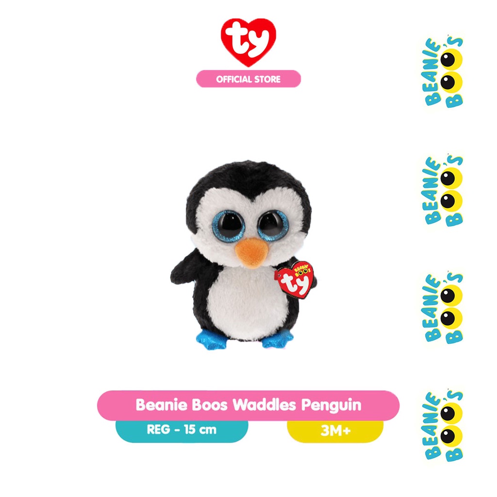 Jual TY Beanie Boos Waddles Penguin (Regular) - Boneka Penguin | Shopee ...