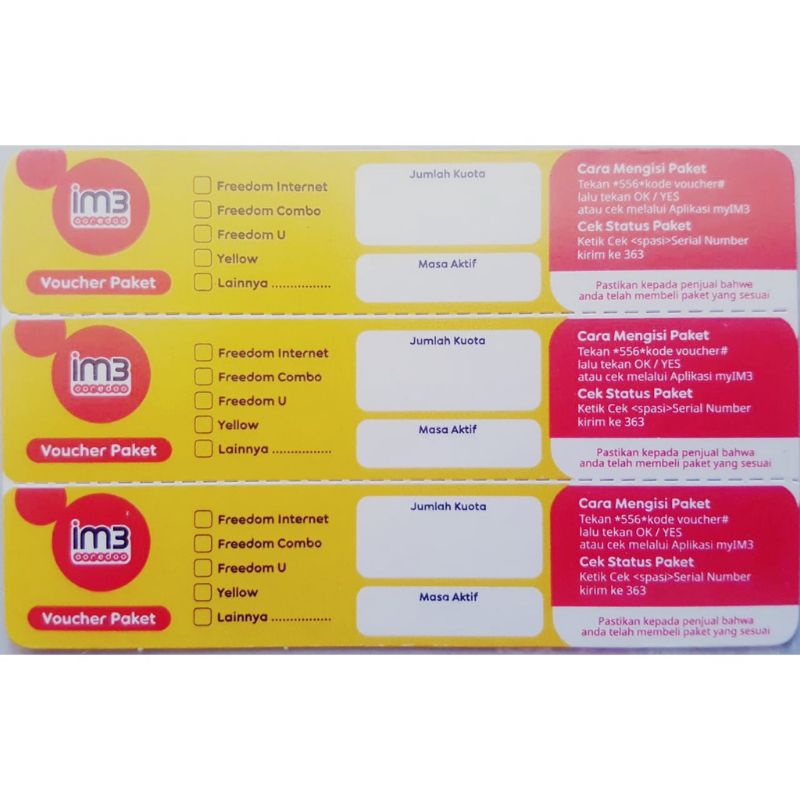 Jual Voucher Zero Indosat - Voucher Kosong Im3 | Shopee Indonesia